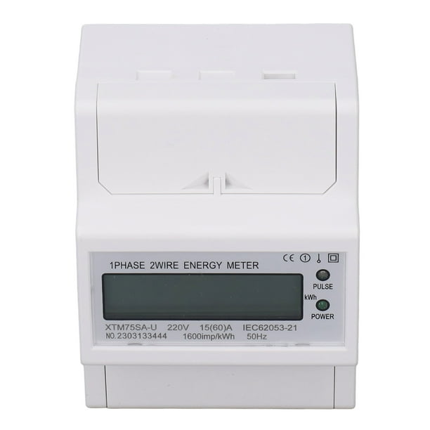 Digital Energy Meter,DIN Rail Energy Meter DIN Rail Voltmeter Ammeter ...
