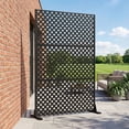 MAYEERTY 3 Panels Outdoor Privacy Screen, Metal Decorative Privacy ...