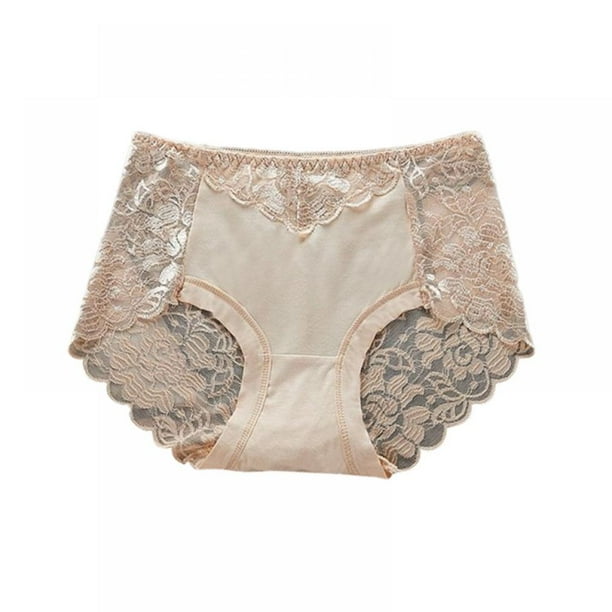 Xmarks Women's Mid-rise Plus Size Lace Panties Sexy Back Cutout without ...