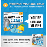Active Dishwasher Cleaner Tablets, Removes Hard Water, Limescale ...