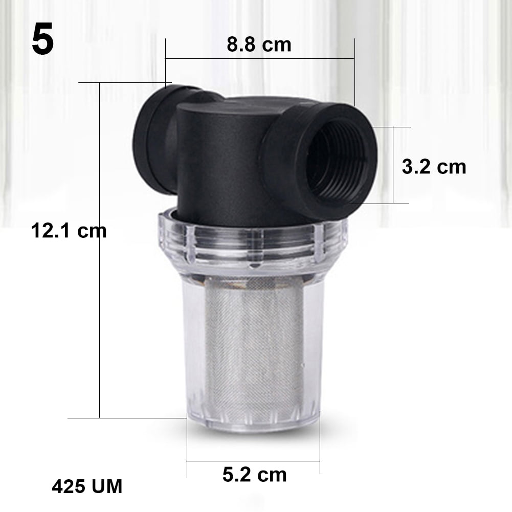 Garden Pond 32mm Inline Mesh Strainer Water Pump Irrigation High Flow ...