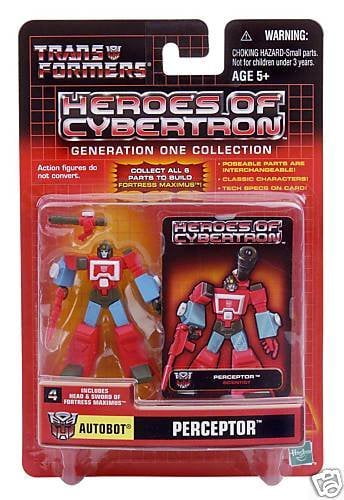 transformers heroes of cybertron PERCEPTOR pvc figure with trading card ...