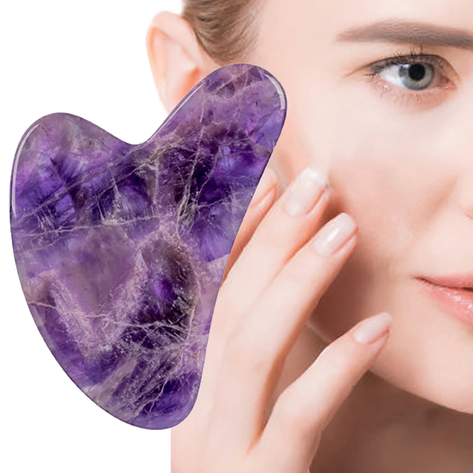 ruhuadgb Useful Guasha Stone Ultra Thin for Face Relieve Face Tension ...