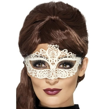 HALF MASK-WHITE LACE - Walmart.com