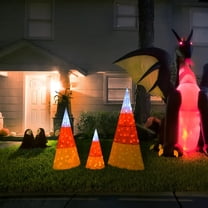 3-Piece Pre-Lit Candy Corn Cones - Walmart.com