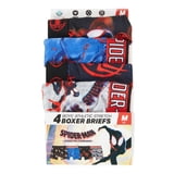 Spider-Man Boys Across the Spider-Verse Boxer Briefs, 4-Pack, Sizes XS ...