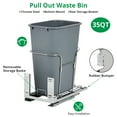 Garbage Waste Recyling Bin with Full Extension Slides, Space-Saving ...