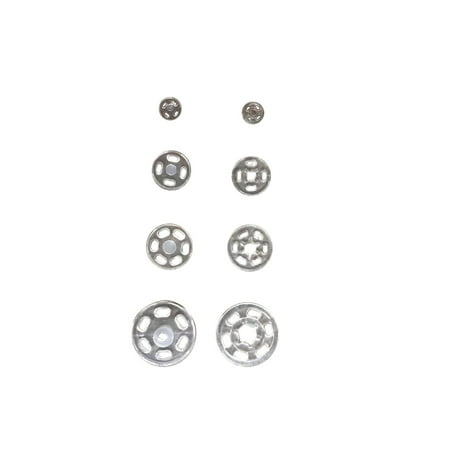 100 Pairs Clothes Snap Buttons Fastener Fasteners Fittings Invisible ...