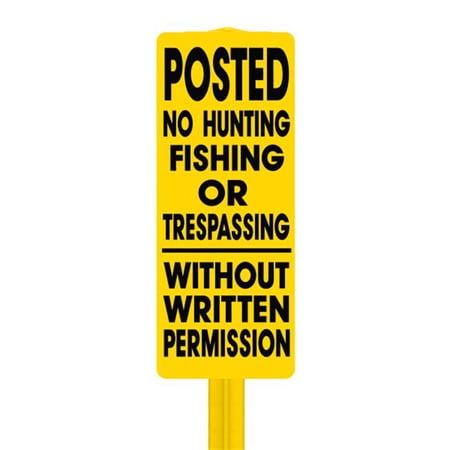 EverMark SSKT15-05 Posted No Hunting Fishing or Trespassing without ...