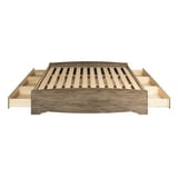 Prepac King Mate's Platform Storage Bed with 6 Drawers, Drifted Gray ...