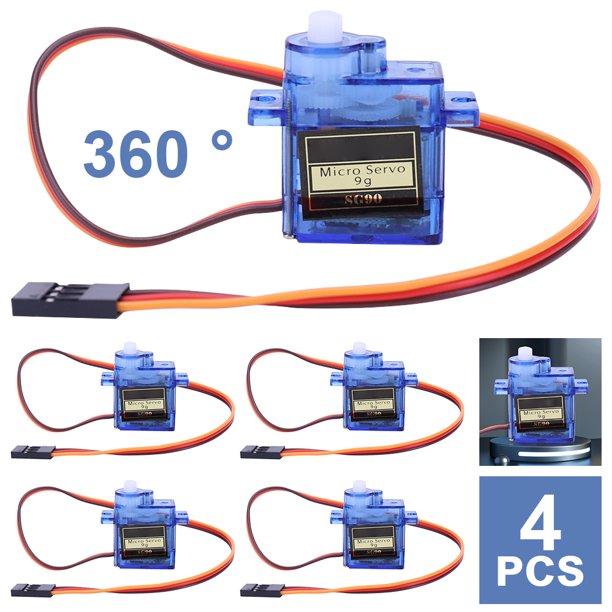 [360 Grados] SG90 9G Servo 450 Helicóptero Fija Modelo QC Servo Estándar Sg90 (360°) | Walmart ...