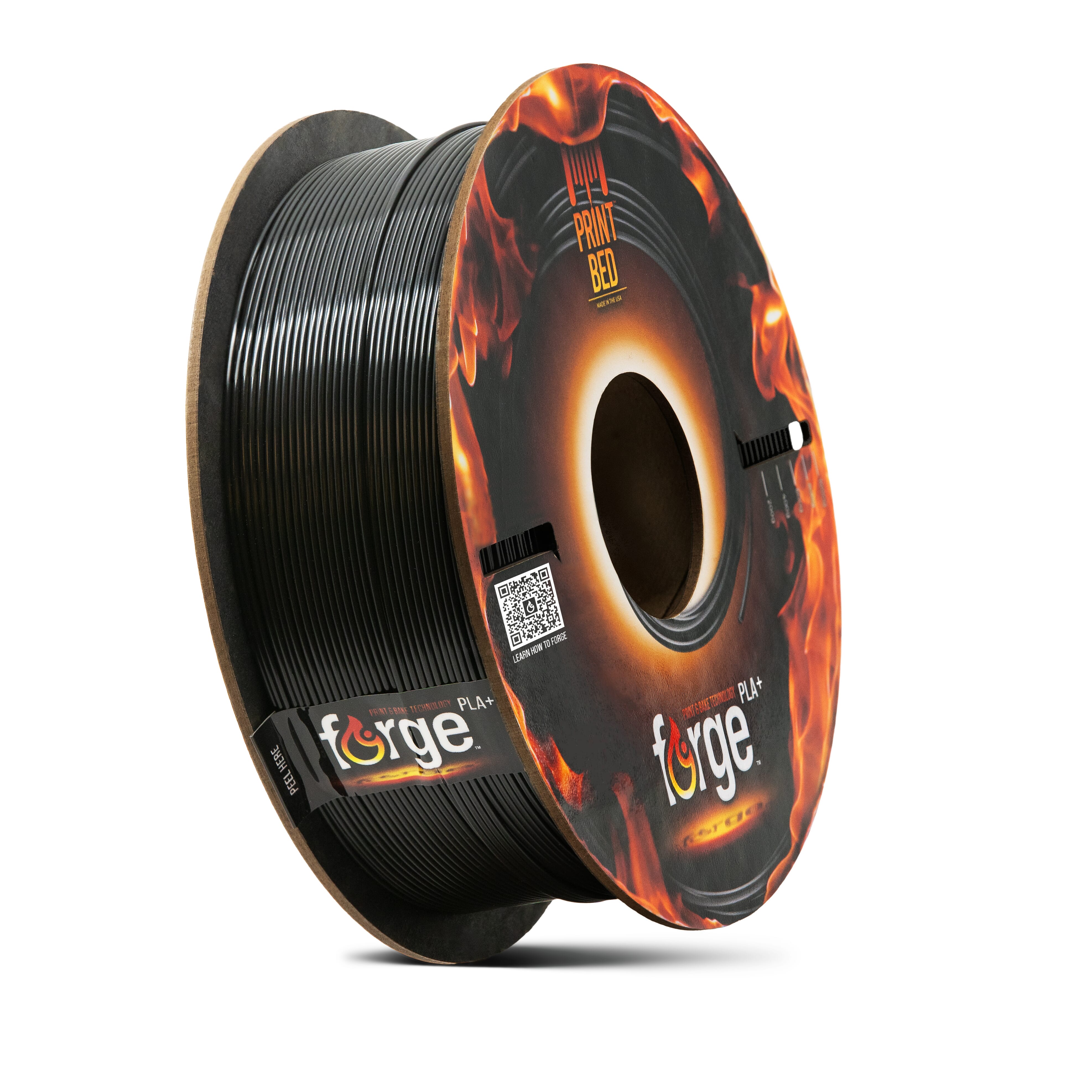 Black FORGE PLA+ 1kg 1.75mm - Walmart.com