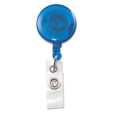 Advantus Heavy-Duty Retractable ID Card Reel, 18" Extension, Black ...