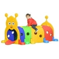 Kids Bike Qaba Caterpillar Tunnel for Kids, Outdoor Indoor Climb and ...