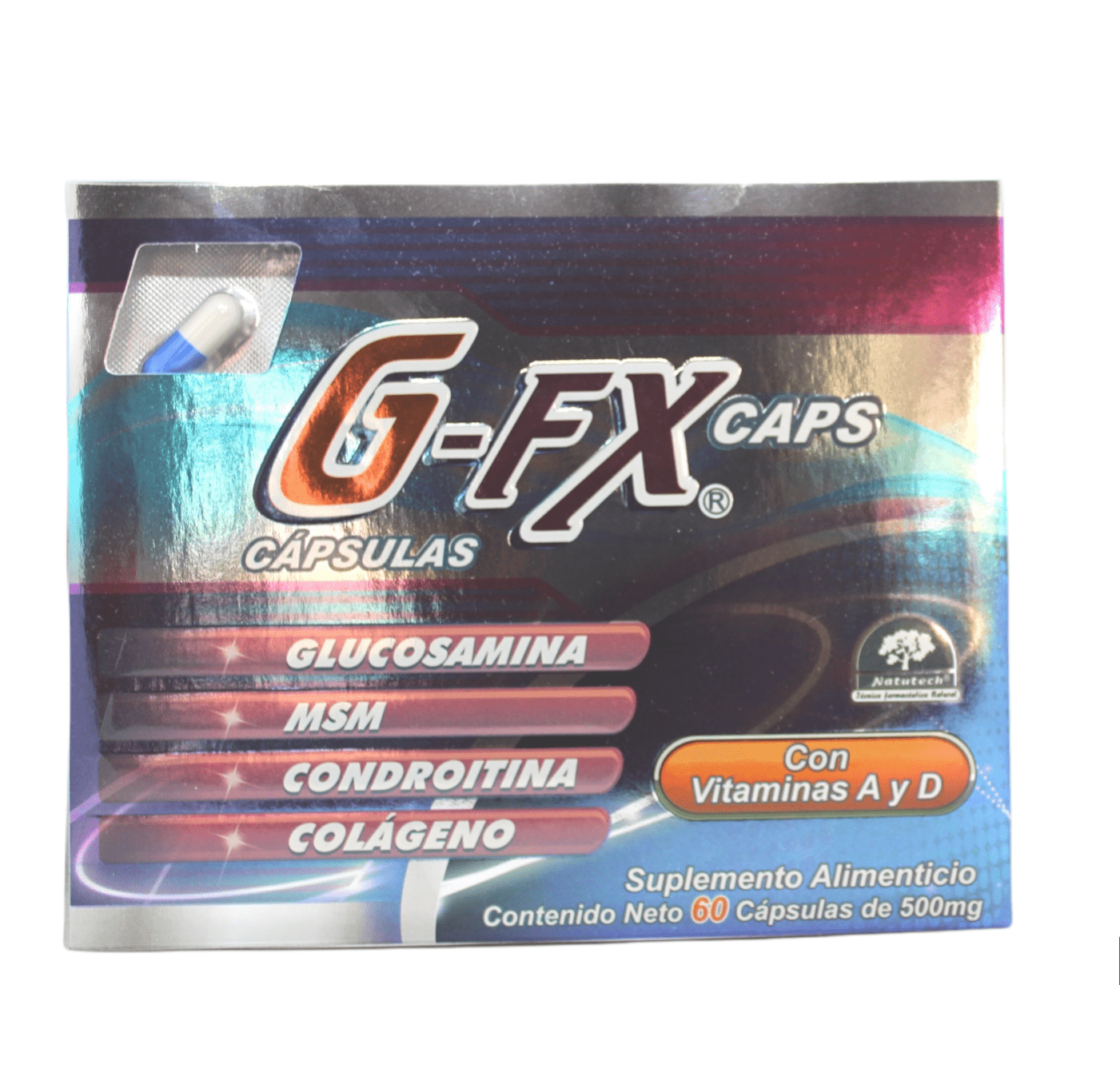G-FX CAPS NATUTECH CAP 500 MG C/60 | Walmart en línea