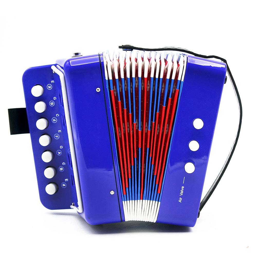 KKmoon Kids Children 7-Key 2 Bass Mini Small Accordion Educational ...