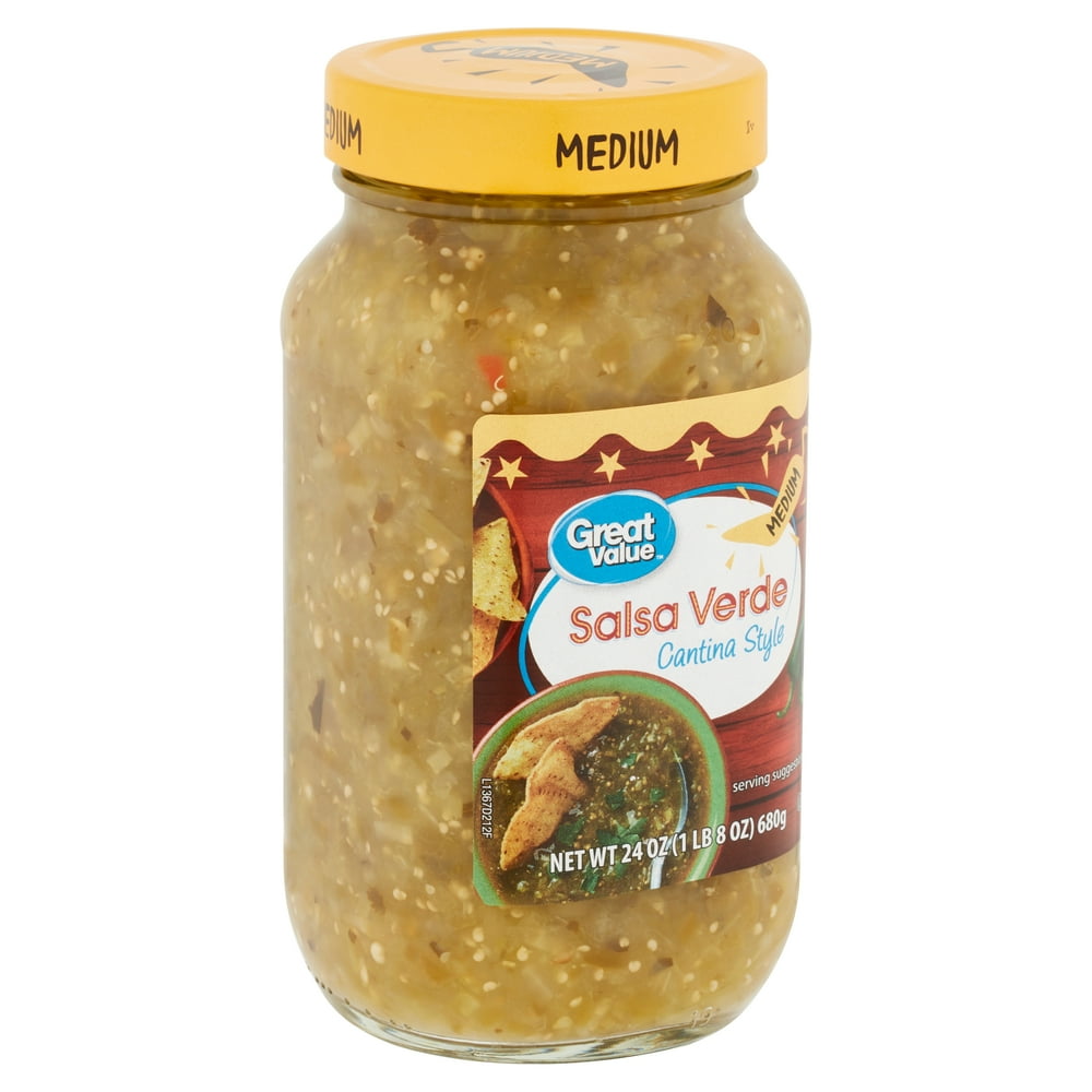 Great Value Medium Cantina Style Salsa Verde, 24 oz - Walmart.com ...