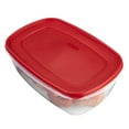 Rubbermaid Big Plastic Food Storage Container, Large 2.5 Gallon with ...