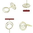 100 Pcs Premium Mini Table Number Holders and Place Cards with Gold ...