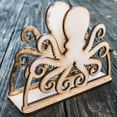 Hip Flask Plus Raw Wood Craft Octopus Napkin Holder - Rustic Napkin ...