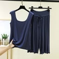 AINIYS Womens Loungewear Pajama Set Crew Neck Shorts Solid Color Spring ...