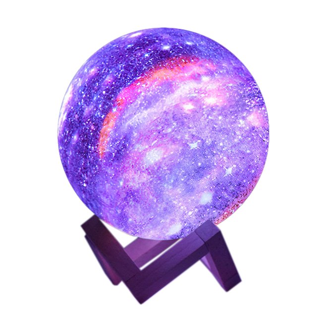 Moon Light, 3D Printed Galaxy Light 16 Colors Moon Night Light ...