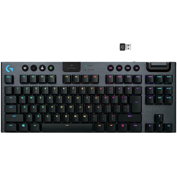 Logitech G915 TKL Tenkeyless LIGHTSPEED Wireless RGB Mechanical Gaming ...