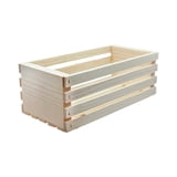 Hello Hobby Unfinished Wood Crate, 12 in x 5.5 in X 4 in - Walmart.com