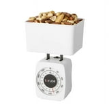 TAYLOR, White Analog Food Scale, 1 lb Capacity, Healthy Portions ...