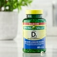 Spring Valley Vitamin D3 Supplement Softgels for Bone and Immune Health ...