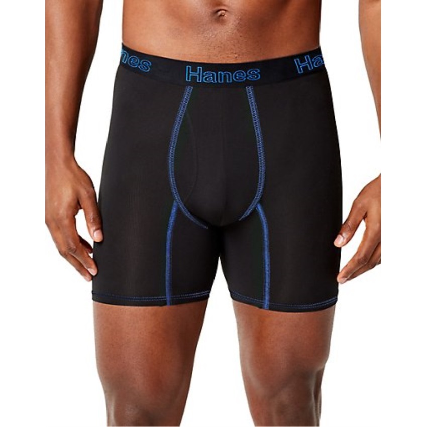 Hanes Mens Comfort Flex Fit Breathable Mesh Boxer Briefs 3-Pack, XL, Black/Grey | Walmart Canada