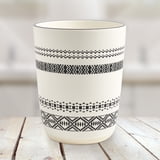 Better Homes & Gardens Boho Chic Wastebasket Black, Ceramic, Adult ...
