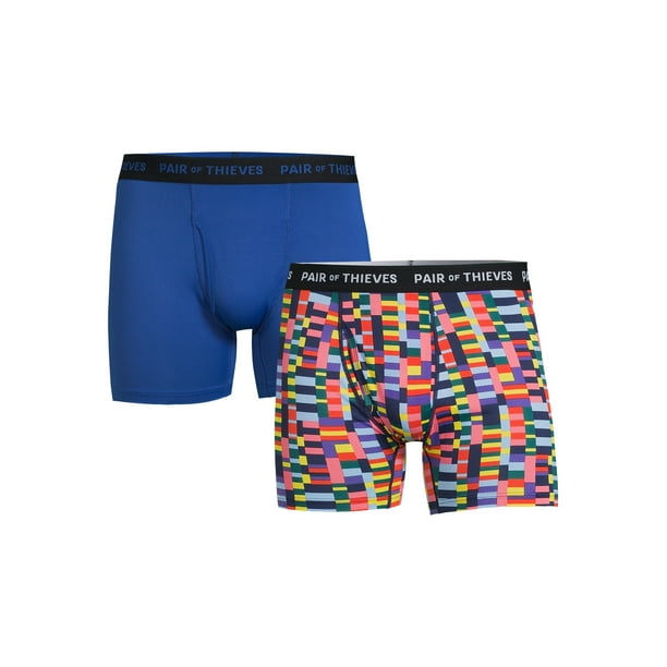 Pair of Thieves Men’s SuperFit Stacks on Stacks Boxer Briefs, 2-Pack ...