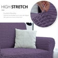 NICEEC Sofa Slipcover Purple Sofa Cover 1 Piece Easy Fitted Sofa Couch ...
