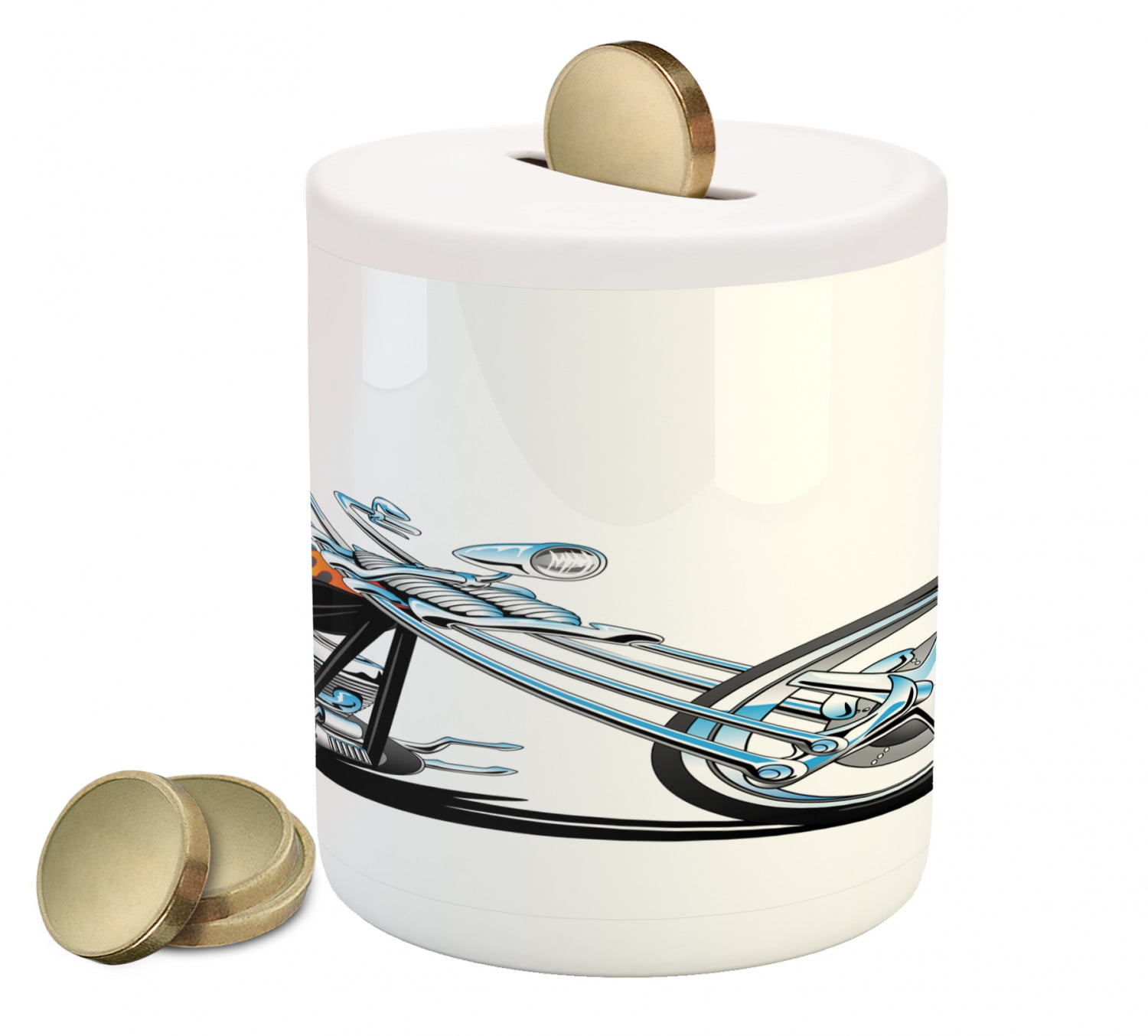 Manly Piggy Bank, American Chopper Motorcycle Competitions Tough Wild ...