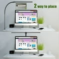 Lococo 32.7" LED Dimmable Double Head Desk Lamp, White - Walmart.com