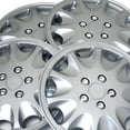 TuningPros WSC3-028AS15 Set of 4 Metallic Silver Hubcaps 15" - Hub Caps ...