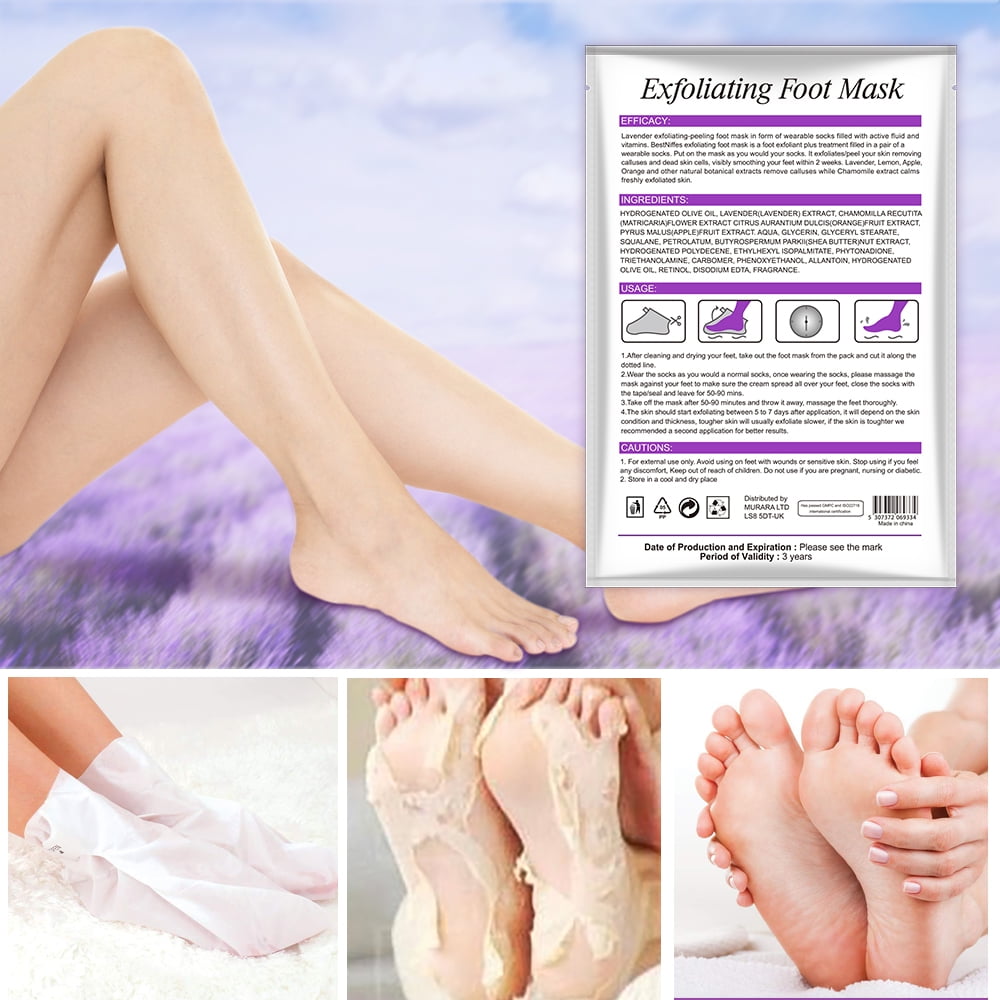 Buy Lavender Foot Peel Mask by SEFUDUN - Feet Peeling Mask for Repair ...