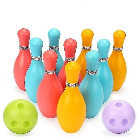 HEFEI,14.5cm High Bowling Pin Set 4.6cm Diameter Bowling Ball Bowling ...