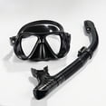 2pcs Dry Snorkel Set, Panoramic Wide View Anti-Fog Scuba Diving Mask ...