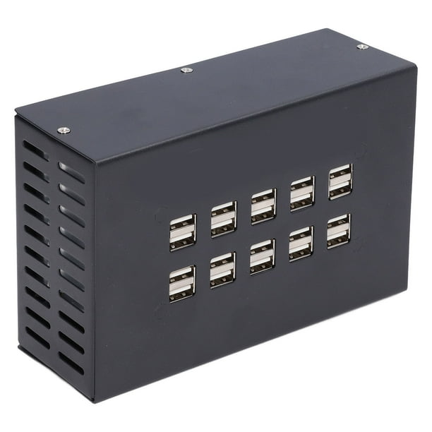Concentrador de carga multipuerto, cargador USB, cargador USB de 20 puertos, bloque de carga ...