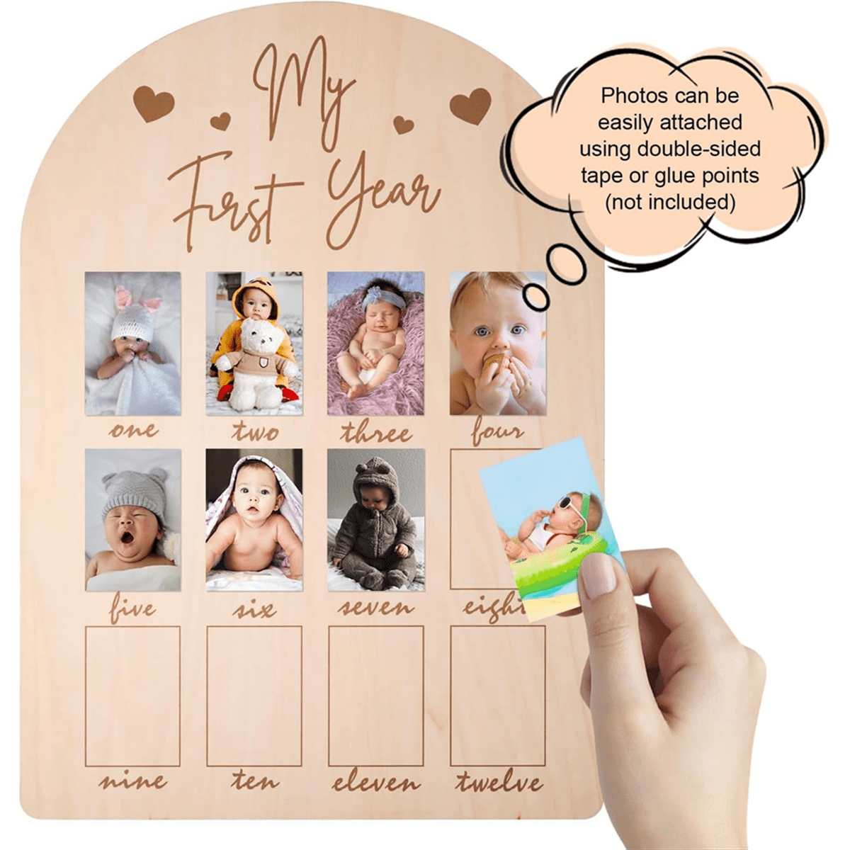 First Year Picture Frame, 0-12 Month Baby Pictures My First Year Frame ...