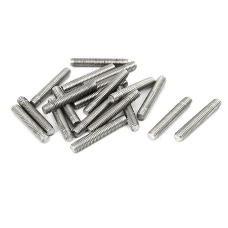 M5 x 30mm 304 Stainless Steel Fully Threaded Rod Bar Studs Fasteners 20 ...