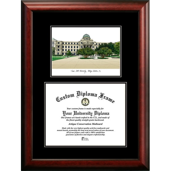 Texas State University Diploma Frame