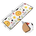 Cartoon Giraffe Lion Runner Rug 24x72 Inch Cushioned Non Slip Soft ...