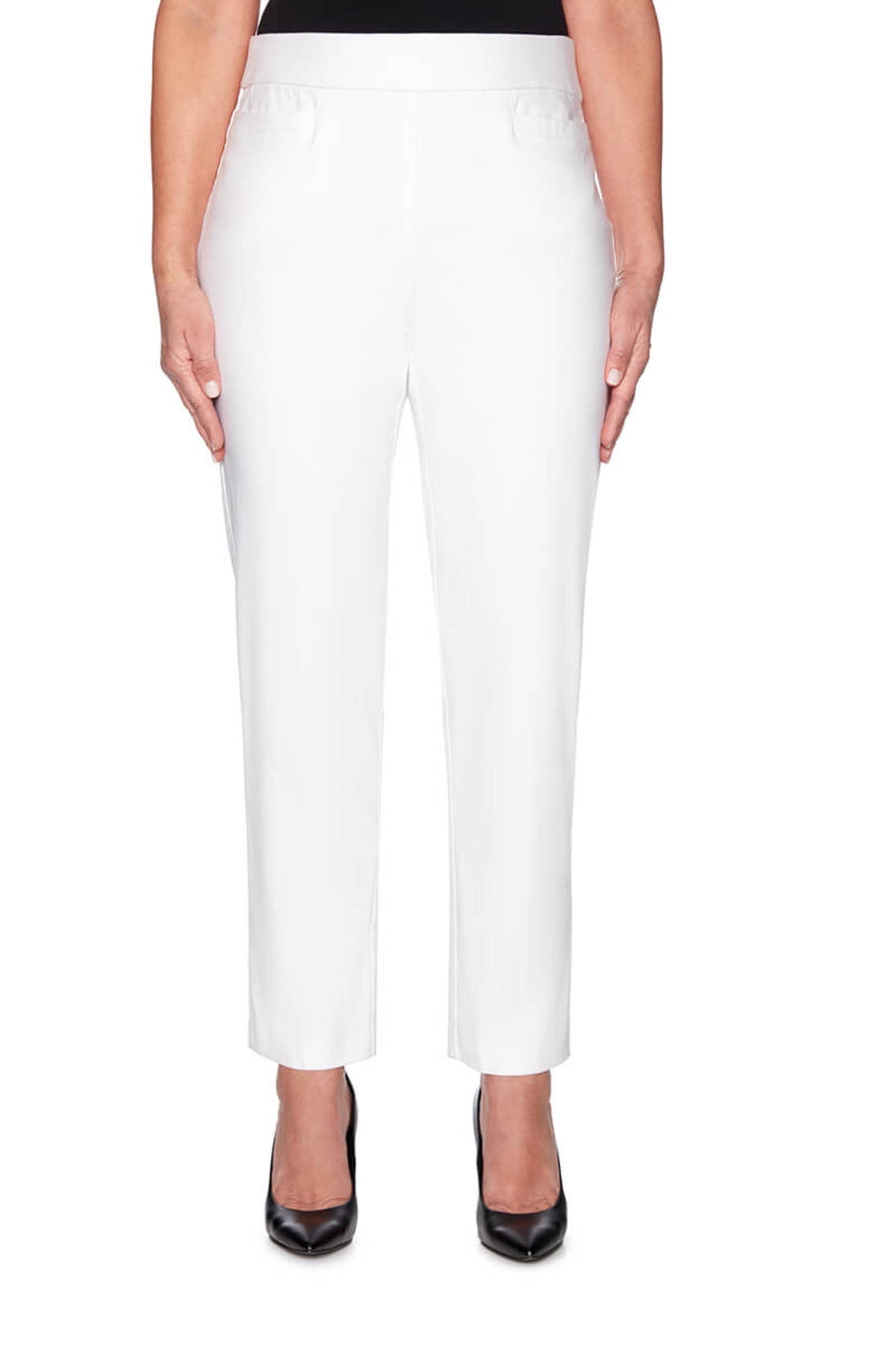 Alfred Dunner Womens Plus Size Classic Allure Fit Proportioned Pant