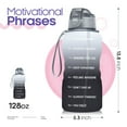 Giotto Large 128 oz/1 Gallon Motivational Water Bottle with Time Marker - Walmart.com