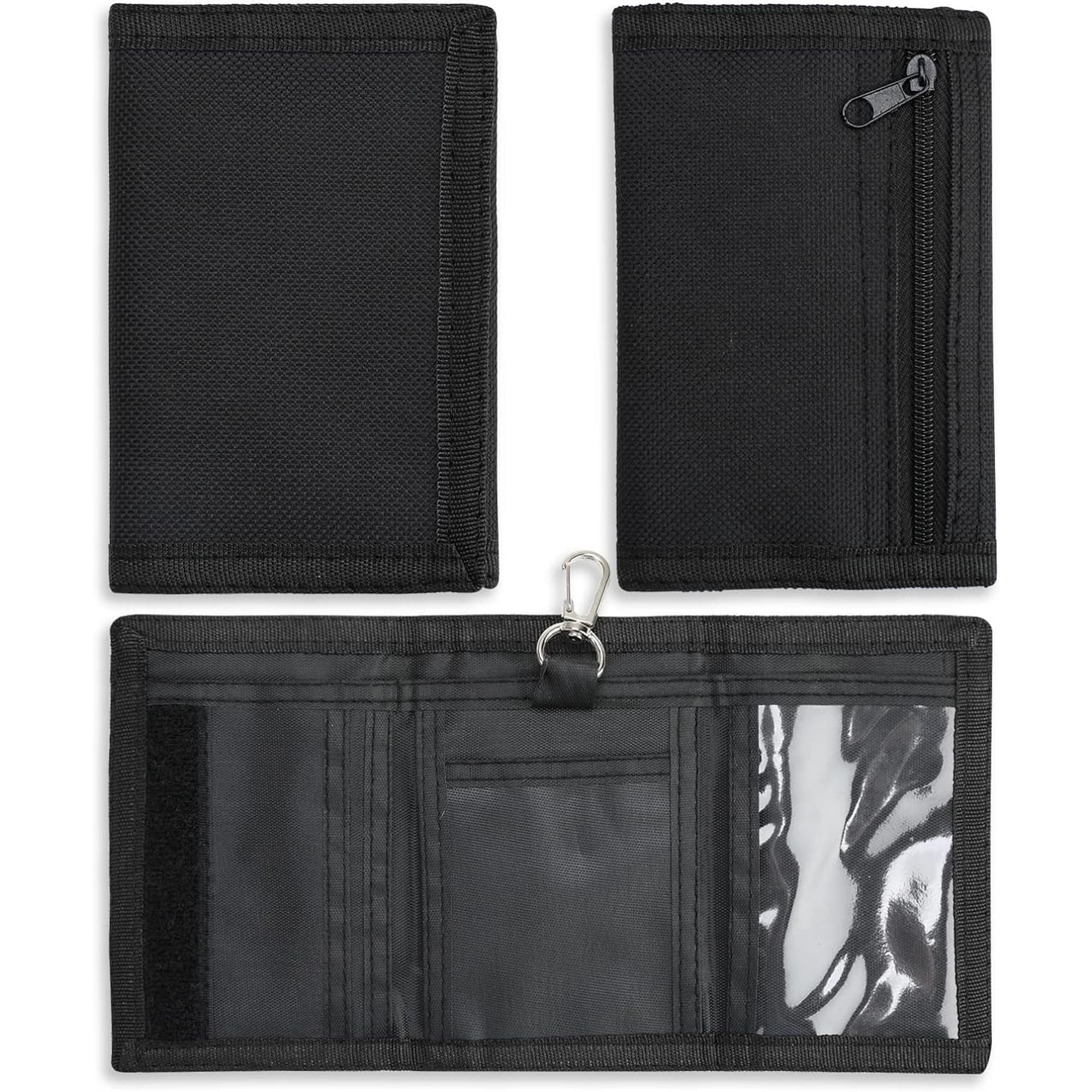 Click here for Laicaiw Trifold Canvas Wallet With Clasp And Zippe... prices