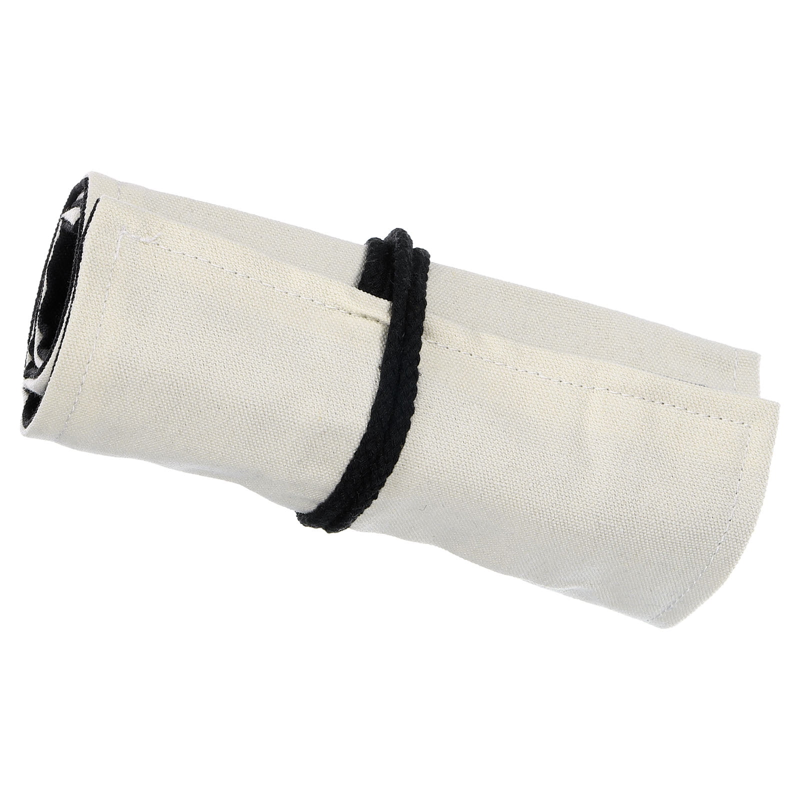 Uxcell Handmade 48 Slots Roll Up Pencil Case, Canvas Pencil Wrap Pouch ...