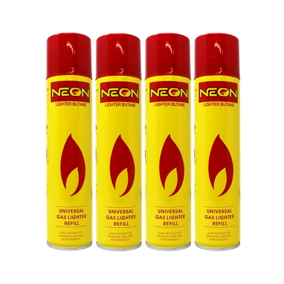 NEON Lighter Gas Refill, Ultra Refined Butane Fluid, 10.14 oz (300mL ...